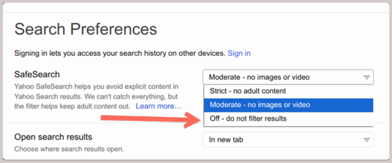 How to Turn Off SafeSearch on Google, Bing, DuckDuckGo, Yahoo